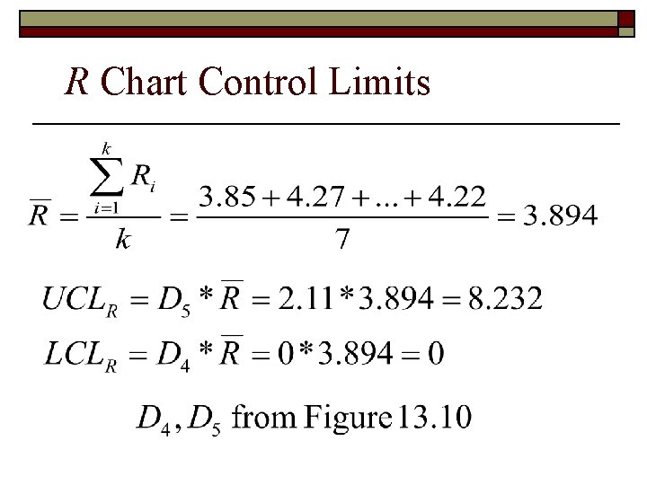 Statistical Process Control Operations Management Dr Ron Lembke
