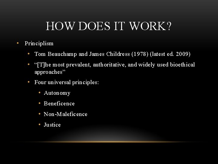 ENERGY LAW FROM A BIOETHICS PERSPECTIVE WHAT IT