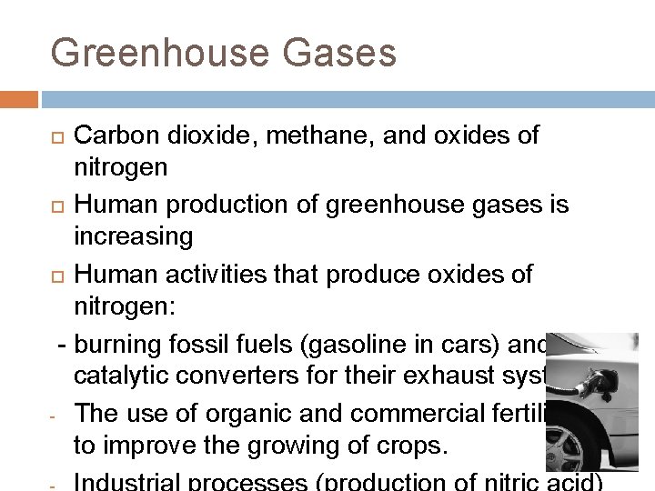THE GREENHOUSE EFFECT Stephanie Seto The Carbon Cycle