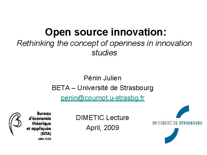 Open source innovation Rethinking the concept of openness