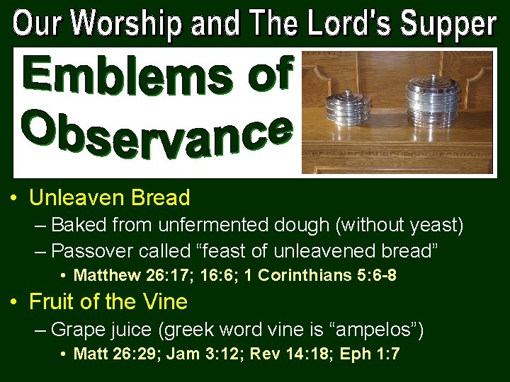 1 Corinthians 11 17 34 Proper Observance Yields