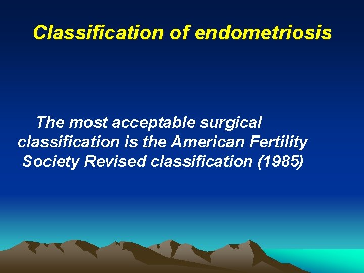 ENDOMETRIOSIS Professor Osman AbdelKareem 2011 Definition of endometriosis