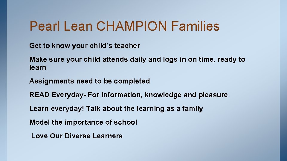 Pearl Lean Open House October 8 th 2020