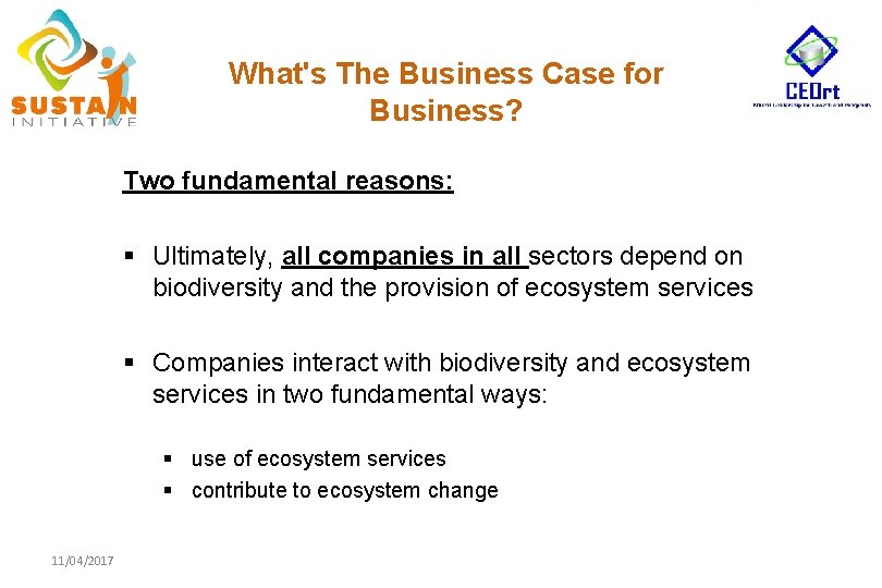 The Role of Business in Biodiversity Conservation IUCN