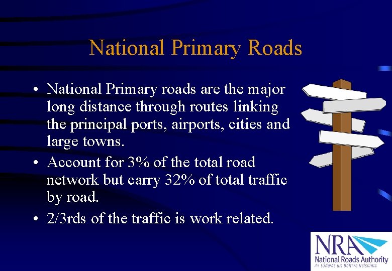 The National Roads Authority Albert Daly NRA Research