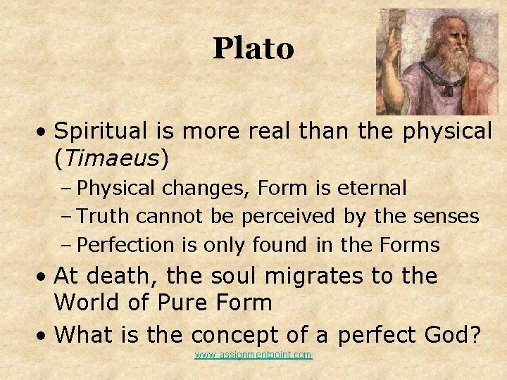 Lecture on Plato 427 347 BC www assignmentpoint