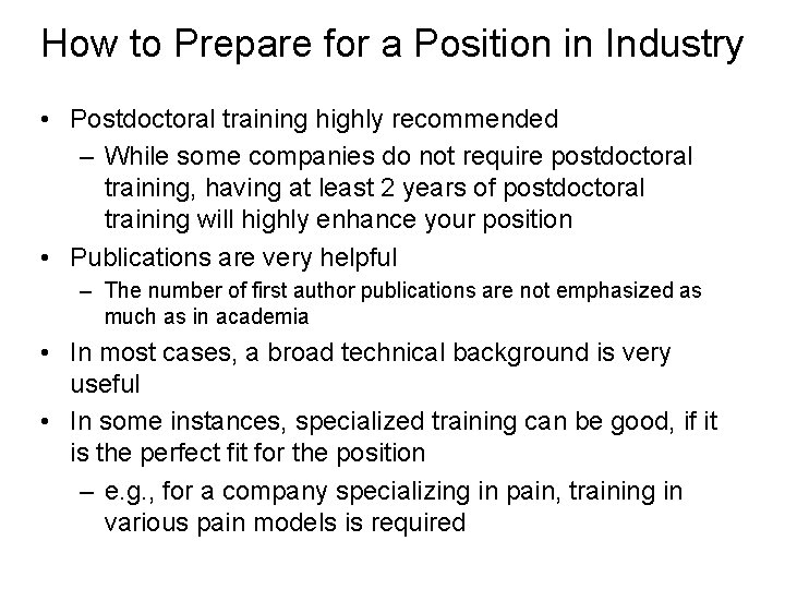 Opportunities in Industry Small PharmaceuticalBiotechnology Jelveh Lameh Ph