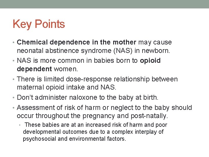 Neonatal Abstinence Syndrome Dr Jubal John Paediatric Fellow