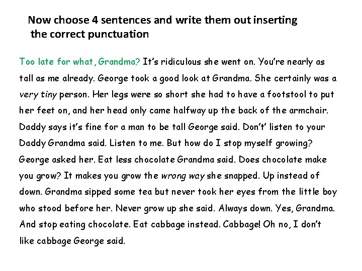 Wednesday 18 th November 2020 LO Speech marks