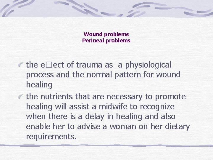 The uterus and vaginal loss following operative birth