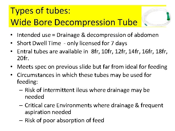 NASOGASTRIC TUBES INSERTION MANAGEMENT FEEDING Decision Making Consent