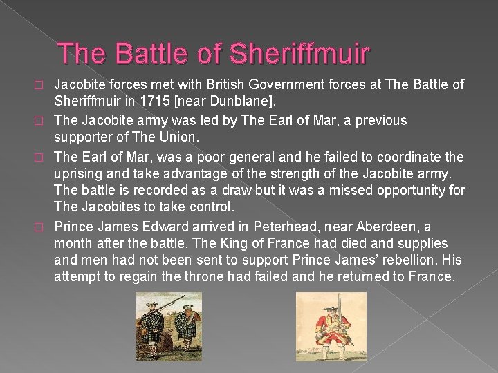 The Jacobites So what happened next In 1714