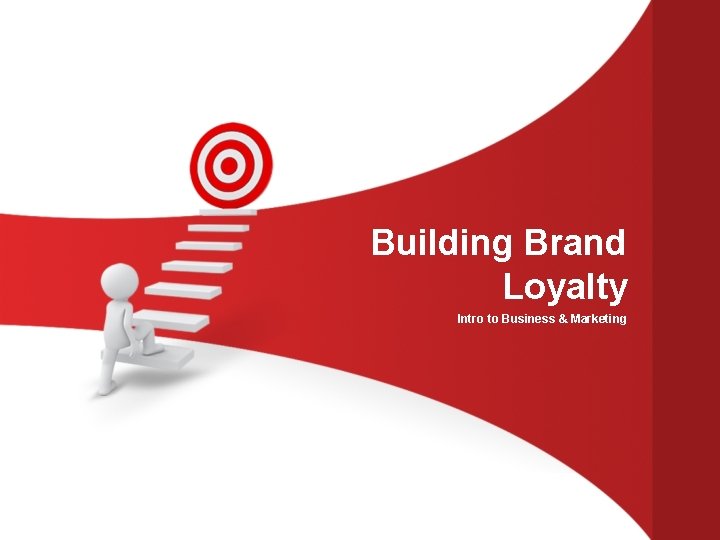 Building Brand Loyalty Intro to Business Marketing Objectives