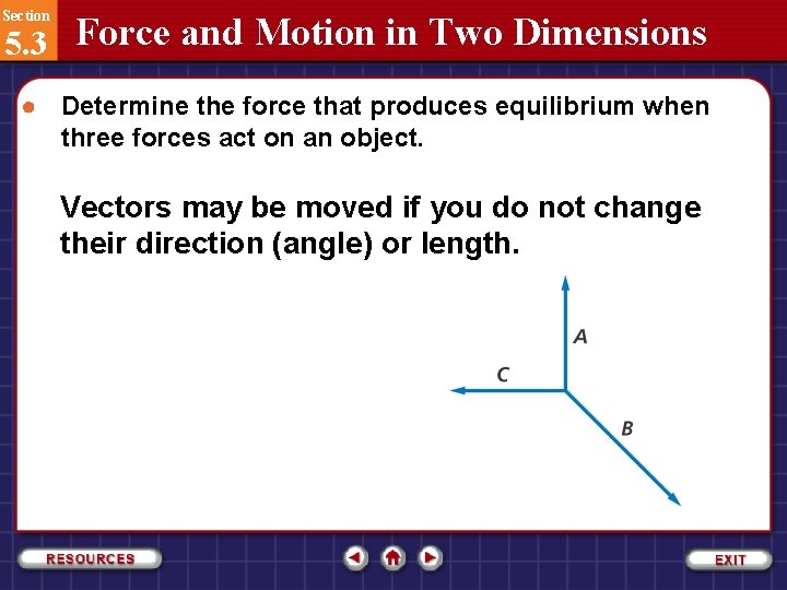 Section 5 3 Force and Motion in Two