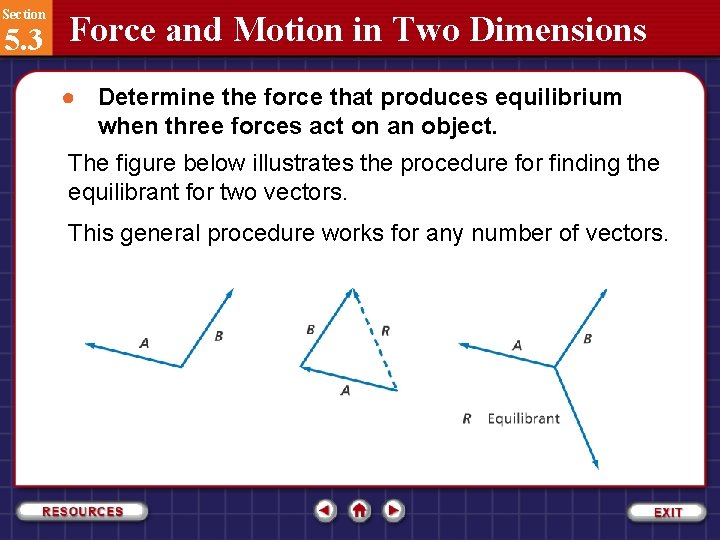 Section 5 3 Force and Motion in Two