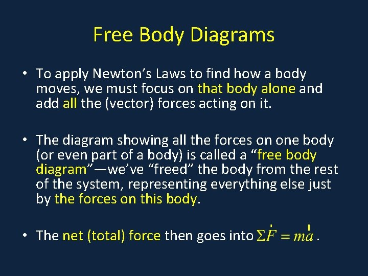 Using Newtons Laws Physics 1425 Lecture 7 Michael