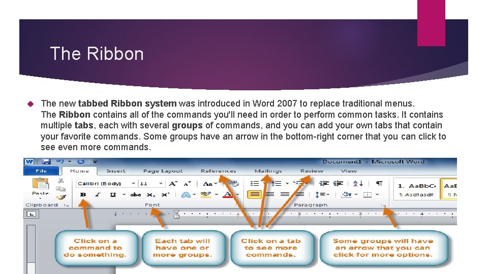 Microsoft Word GETTING STARTED WITH MICROSOFT WORD Introduction