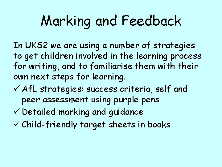 Upper Key Stage 2 Writing A Key Priority