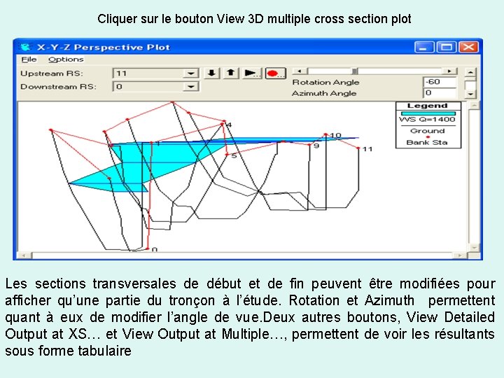Principe de fonctionnement de HecRas et principaux menus