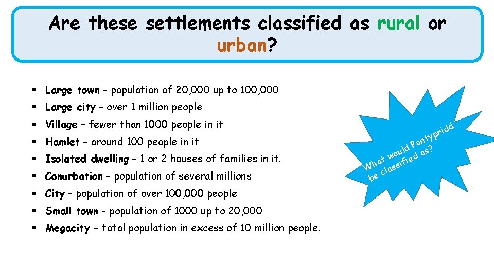 2 1 How are urban and rural areas