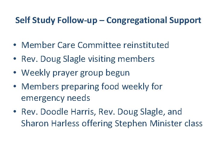 Reflections on 2011 2012 By Rev Dr Cynthia