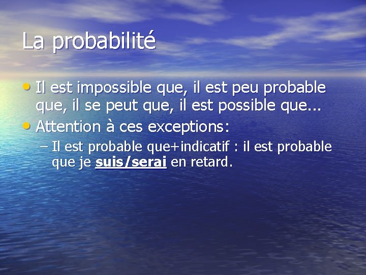 Le subjonctif pour exprimer lmotion lopinion et le