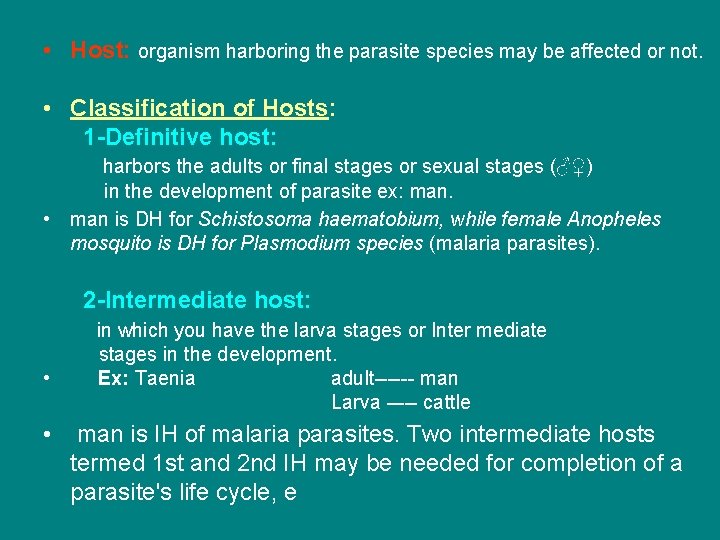 Introduction to Parasites Introduction A parasite is an