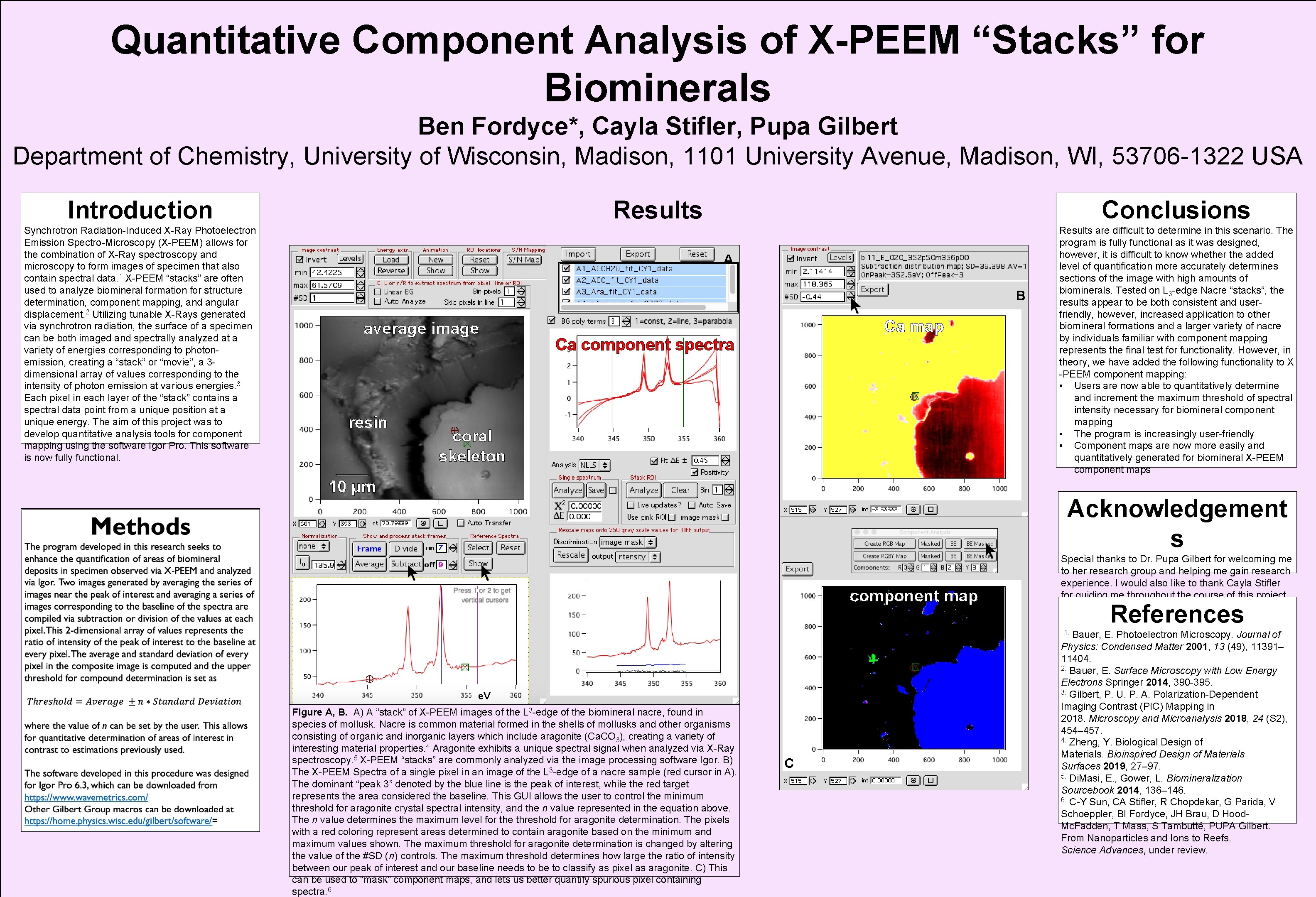 Quantitative Component Analysis of XPEEM Stacks for Biominerals