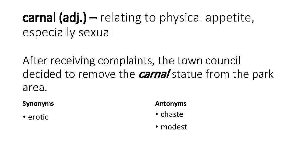 ACT Power Plus Vocabulary Lesson Five fop noun