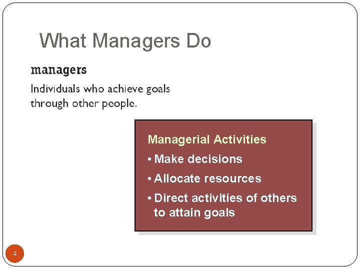 Management Process and Organizational Behavior Chapter 1 Management