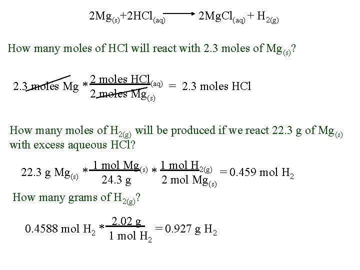 Chemical Equations Reaction Stoichiometrythe quantitative relationship ...