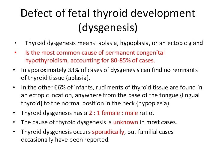 Congenital Hypothyroidism Abdurahman Sharif MD OCT 2019 Introduction