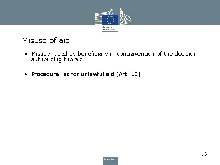 State aid notification and procedure Ulrich DIEZ Senior
