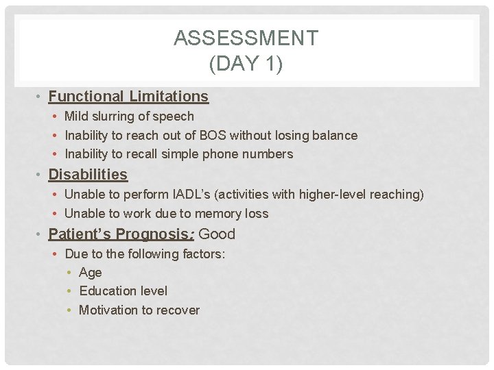 THE BERG BALANCE SCALE AS A PREDICTOR OF