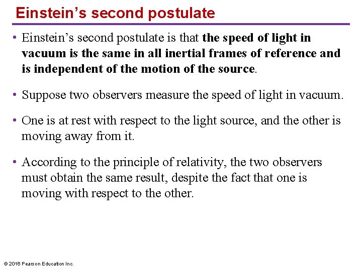 Lecture 23 Relativity Looking forward at why different
