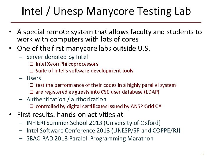 Computing Labs CL 5 CL 6 MultiManyCore Programming