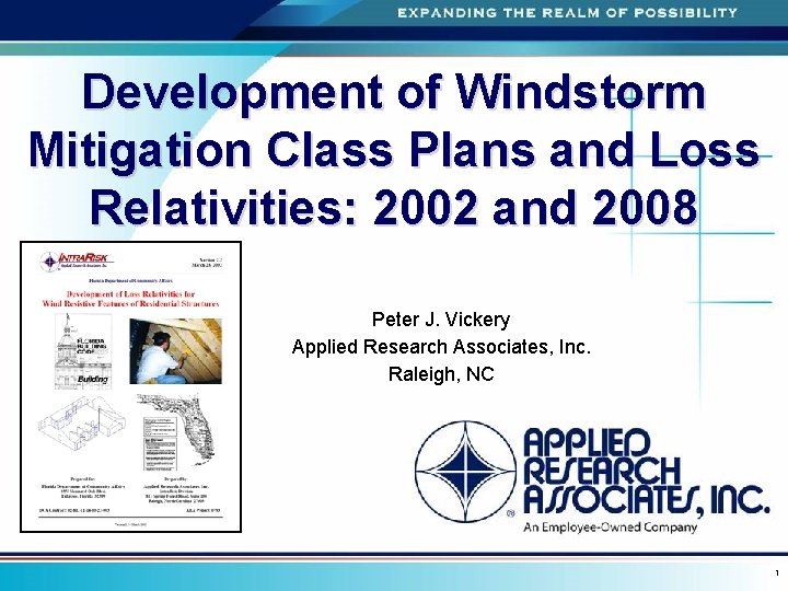 Development of Windstorm Mitigation Class Plans and Loss