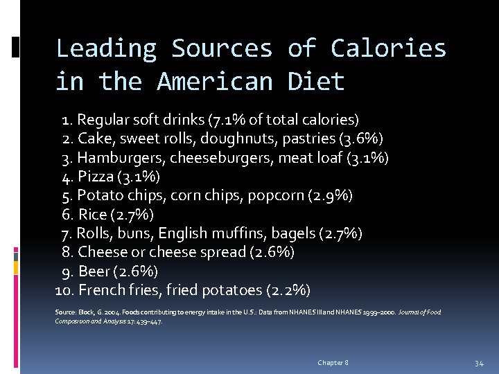 Chapter 8 NUTRITION Nutritional Requirements Components of a