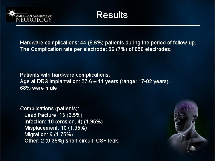 Deep Brain Stimulation System Hardware Related Complications in