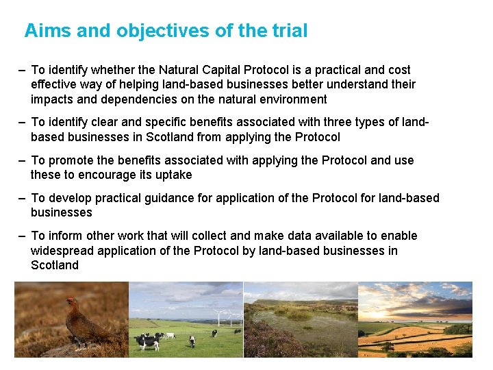 Application of the Natural Capital Protocol to LandBased
