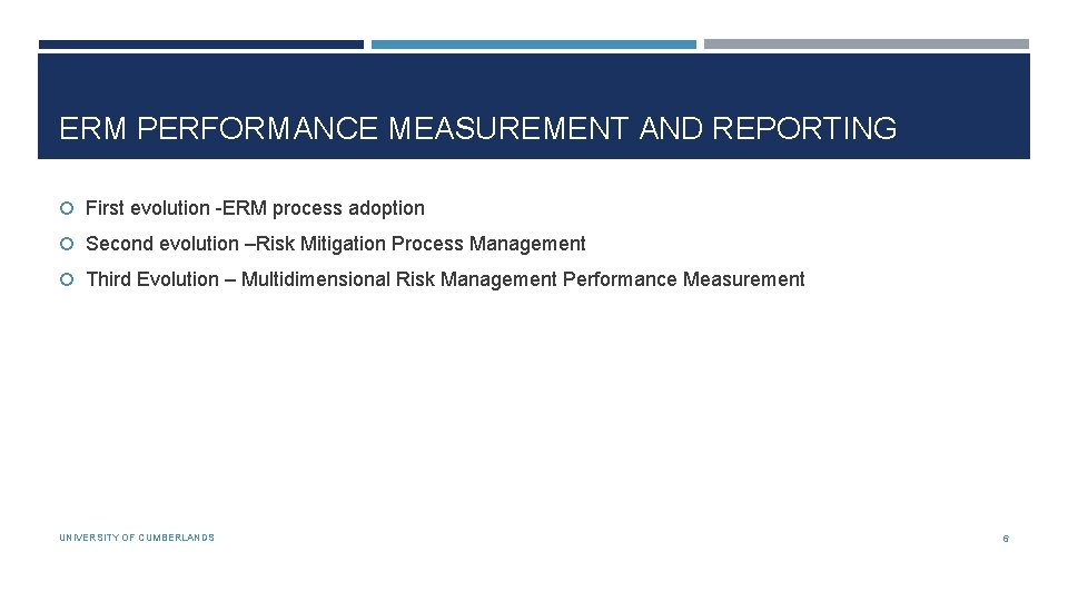 ITS 835 ENTERPRISE RISK MANAGEMENT CHAPTER 12 MEASURING