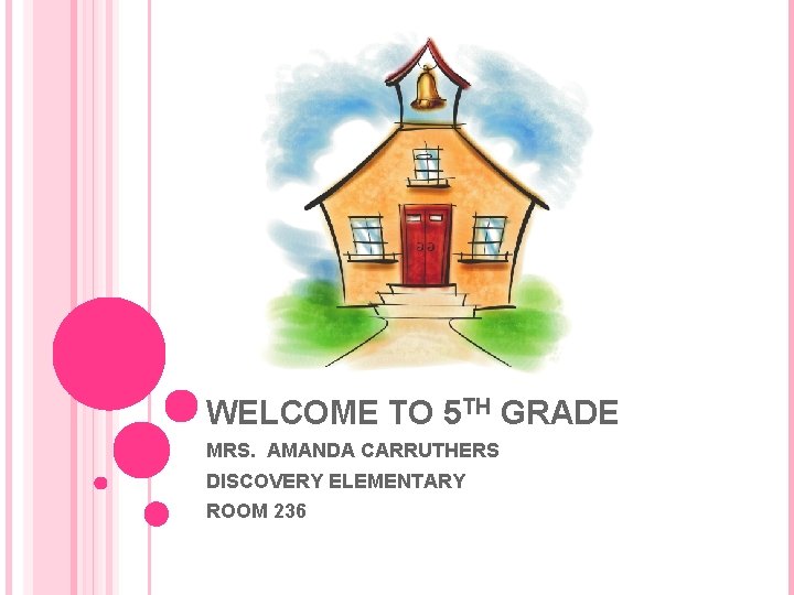 WELCOME TO 5 TH GRADE MRS AMANDA CARRUTHERS