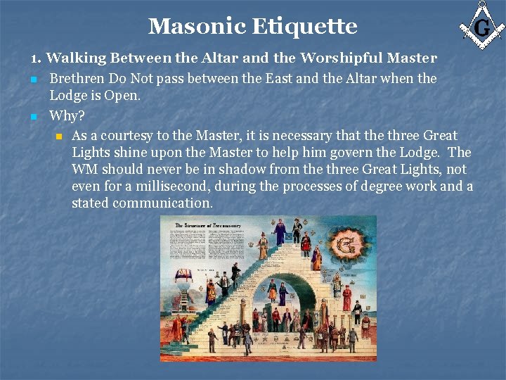 Masonic Etiquette Dos and Donts Brother Steve Fetherman