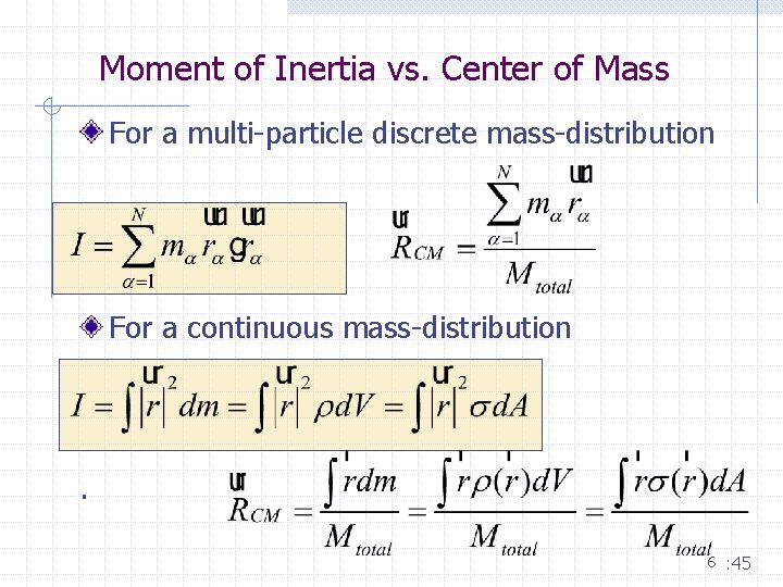 Lecture 4 of 25 Review HW problem 1