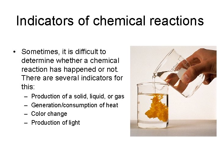 Chapter 9 Chemical reactions Topics well be looking