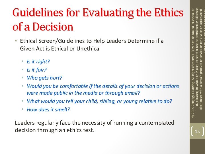 Leadership Ethics and Social Responsibility LEADERSHIP Research Findings