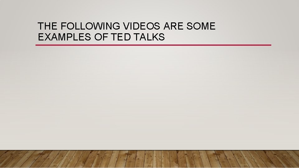 THE MULTIMODALITY OF TED TALKS SCOUT BARLOW WHAT