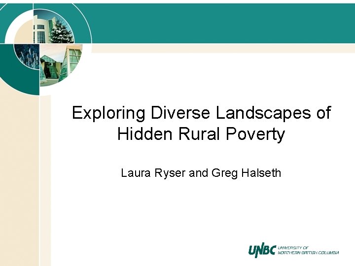 Exploring Diverse Landscapes of Hidden Rural Poverty Laura