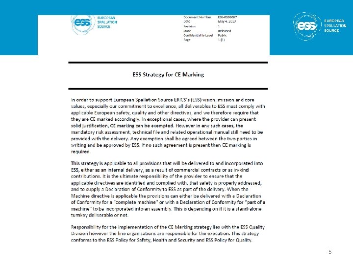 ESS CE marking Acc Collaboration board www europeanspallationsource