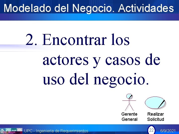 Modelado del Negocio Parte 1 Modelo de Casos